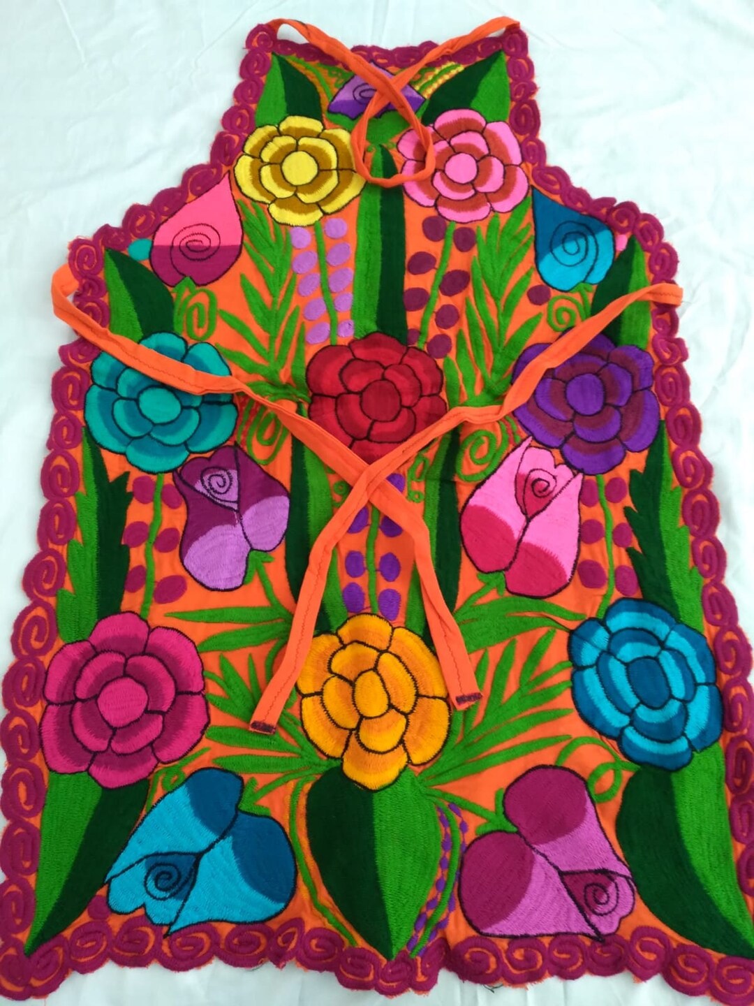 Mexican Embroidered Apron for Women Kitchen Handmade Cooking - Etsy