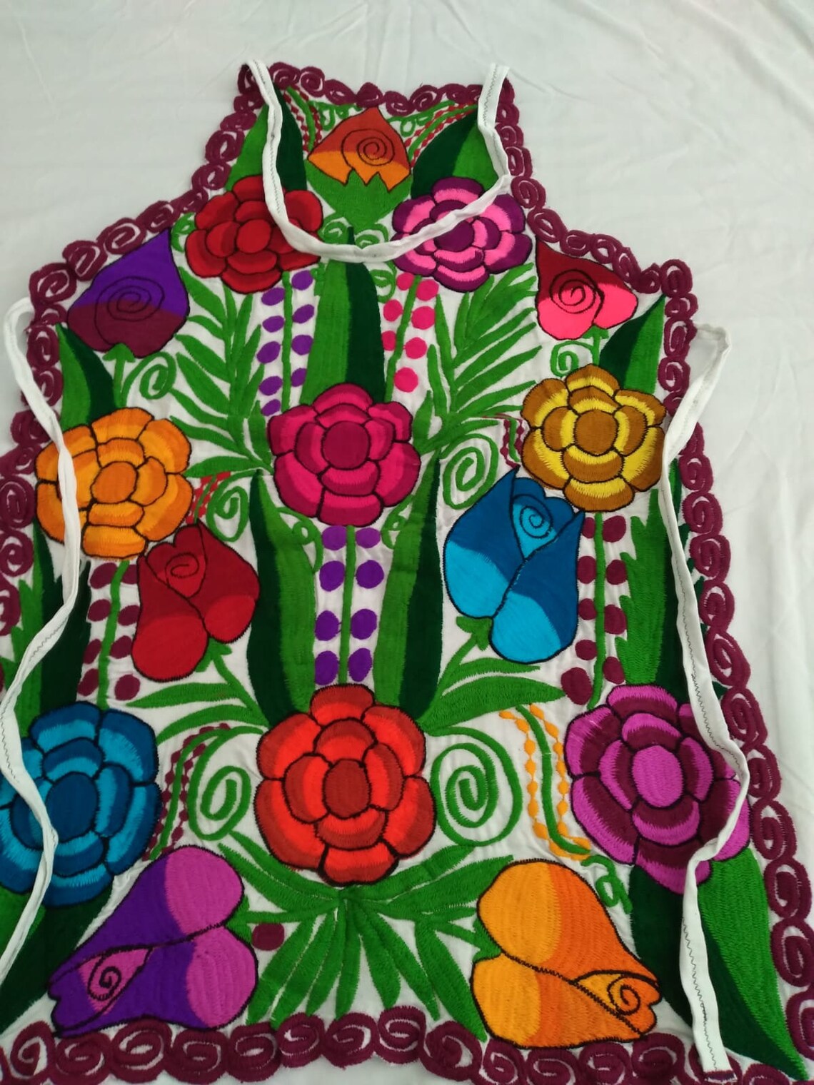 Mexican Embroidered Apron for Women Kitchen Handmade Cooking | Etsy