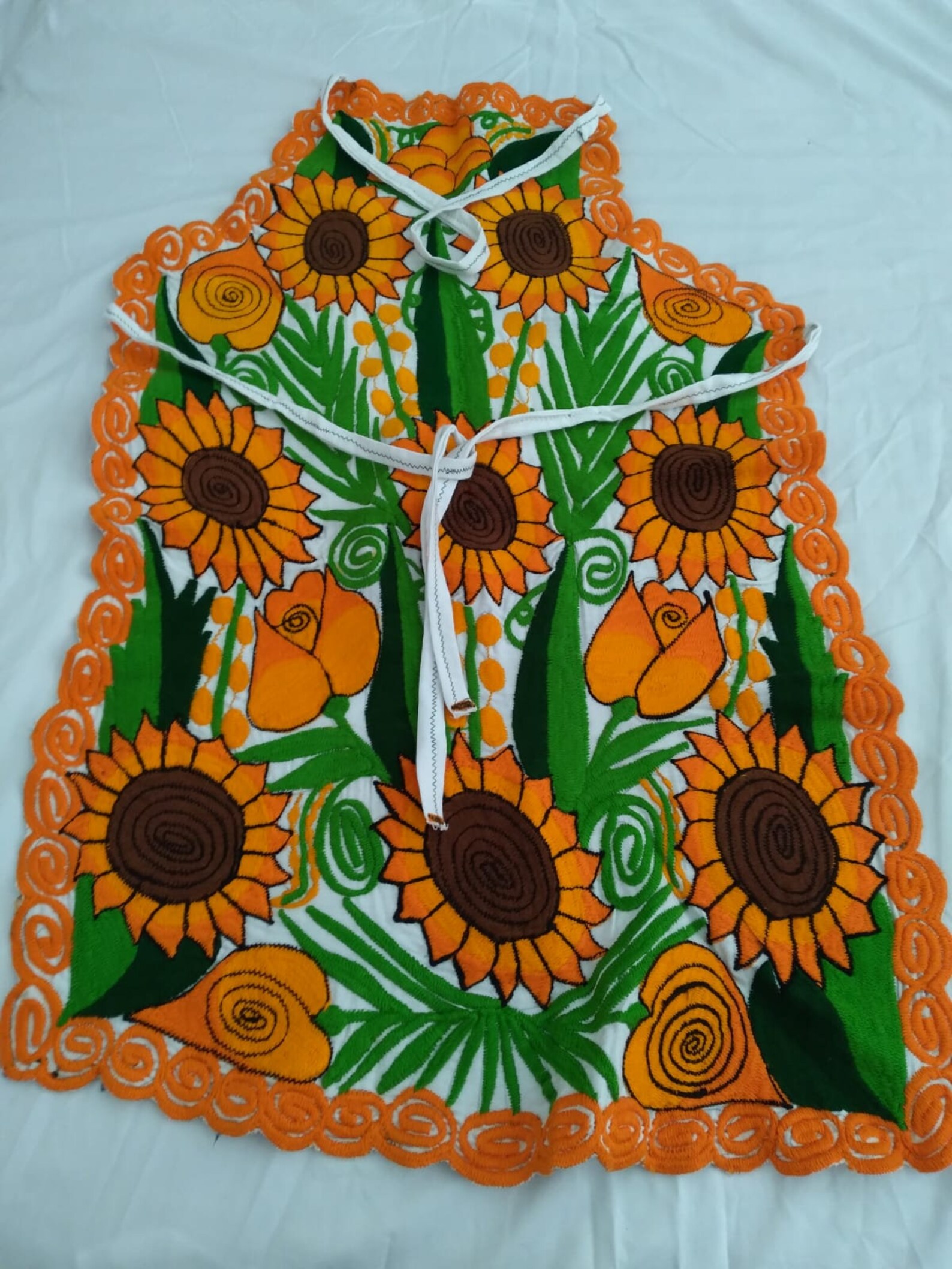 Mexican Embroidered Apron for Women Kitchen Handmade Cooking - Etsy