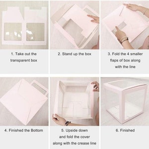 One Box, 1st Birthday Decoration , White Clear One Balloon Boxes ,first ...