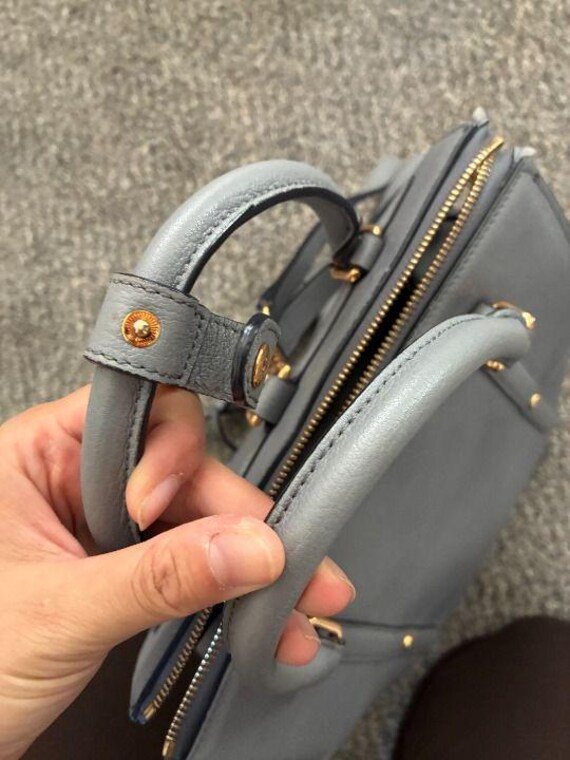 Beanpole Gray Leather Backpack - Gem
