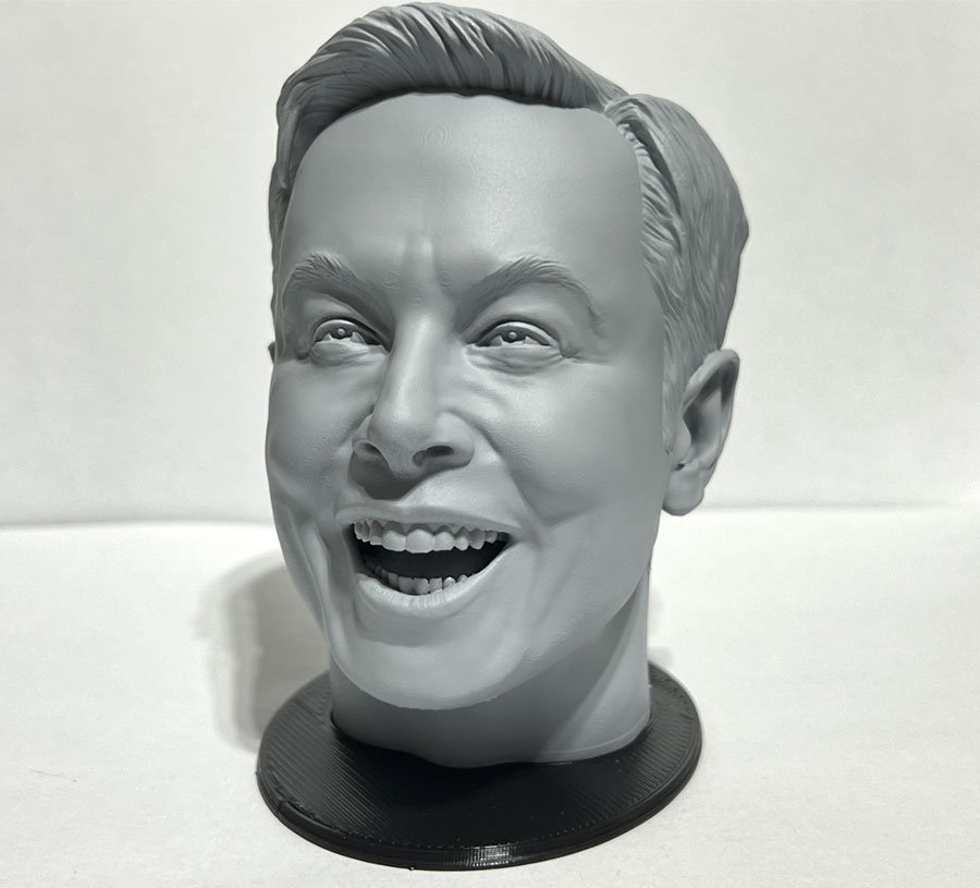 Elon Musk Laughing Pen Holder 3D Printed Head Portrait Figure - Etsy