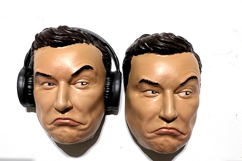 Elon Musk Fridge Magnet 3D Printed and Painted Head Portrait - Etsy