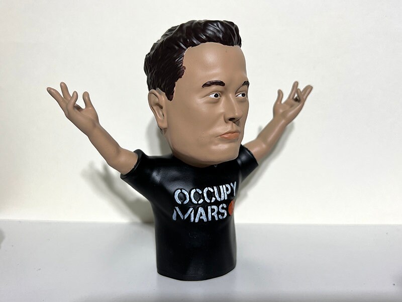 Elon Musk 3D Printed Figure Wallstreetbets Occupy Mars 2021 Man of the ...