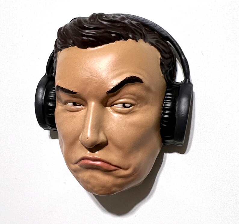 Elon Musk Fridge Magnet 3D Printed and Painted Head Portrait - Etsy
