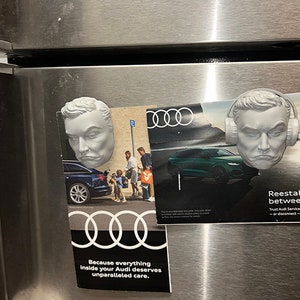 Elon Musk Fridge Magnet 3D Printed Head Portrait Figure - 2021 Man of ...