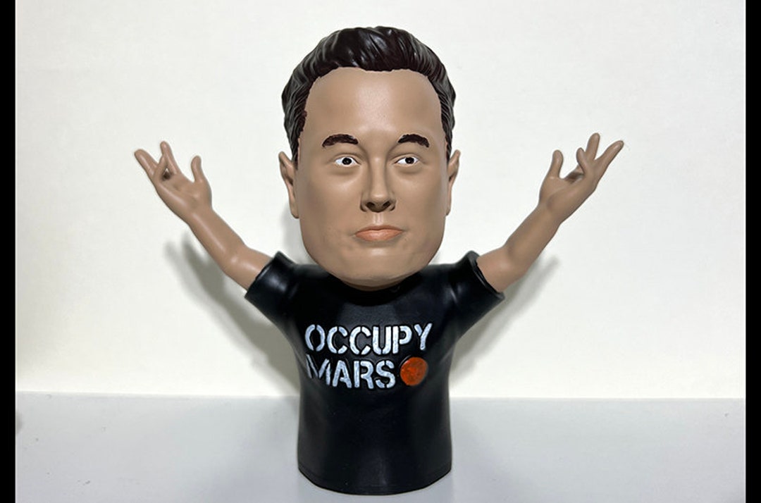 Elon Musk 3D Printed Figure Wallstreetbets Occupy Mars 2021 Man of the ...