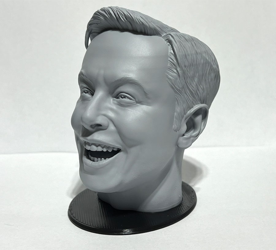 Elon Musk Laughing Pen Holder 3D Printed Head Portrait Figure - Etsy