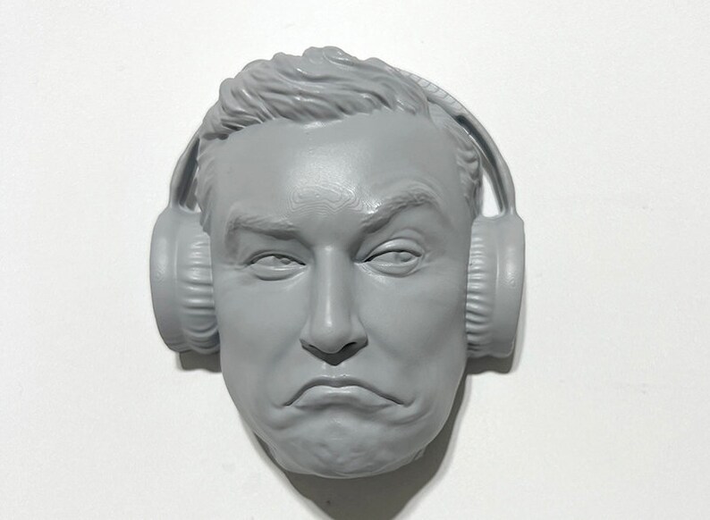 Elon Musk Fridge Magnet 3D Printed Head Portrait Figure 2021 - Etsy