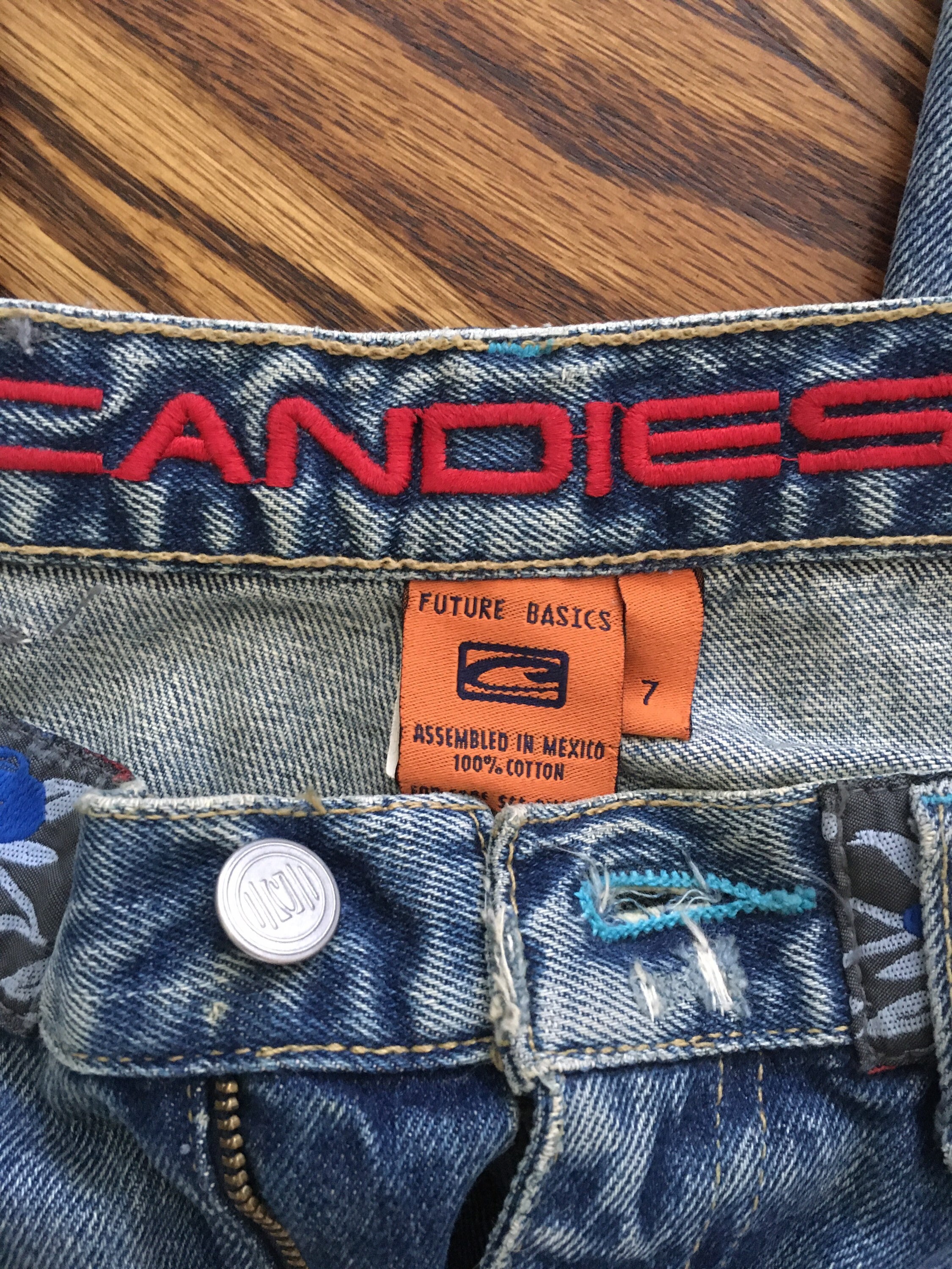 Super Vintage Candies Hippie Ripped Wash With Ribbons Jeans - Etsy