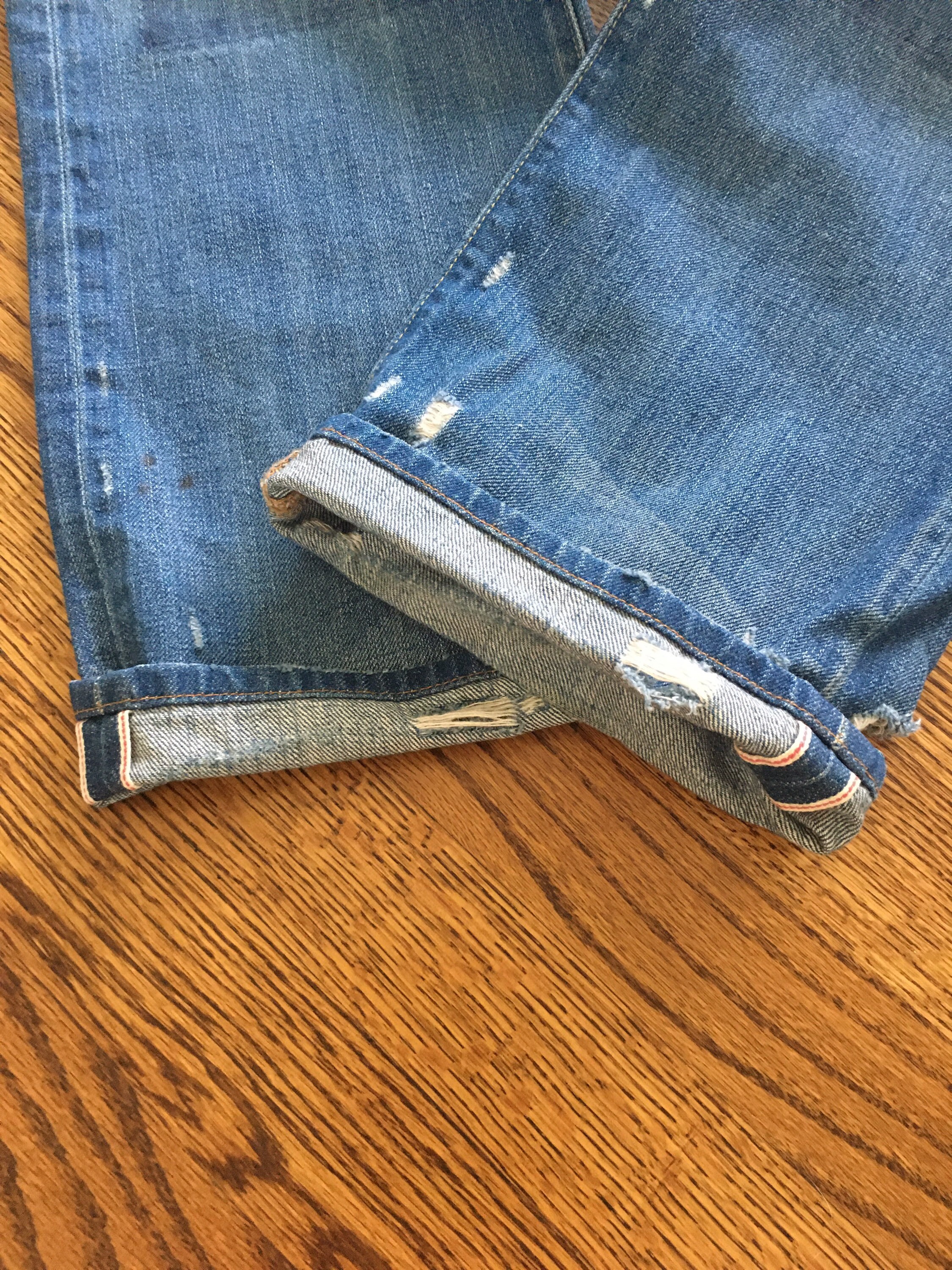 Rare Vintage Lucky Brand Riley Boyfriend Red Line Worker Jeans - Etsy