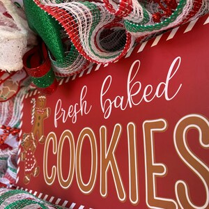Fresh Baked Gingerbread Cookies Christmas Wreath for Front Door. Swags ...