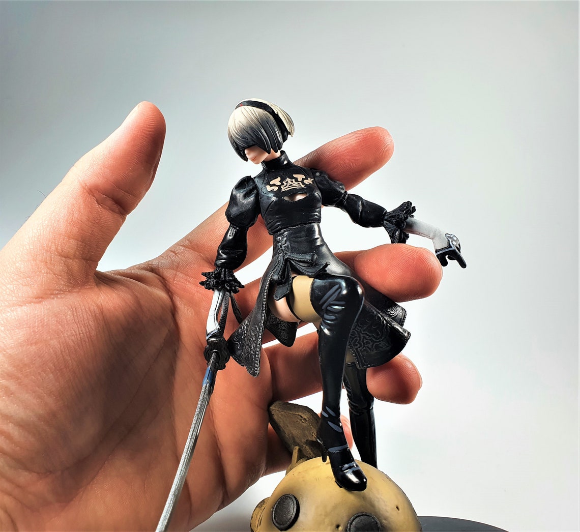 Nier Automata Figure. Yorha 2B android figurine. Anime video | Etsy