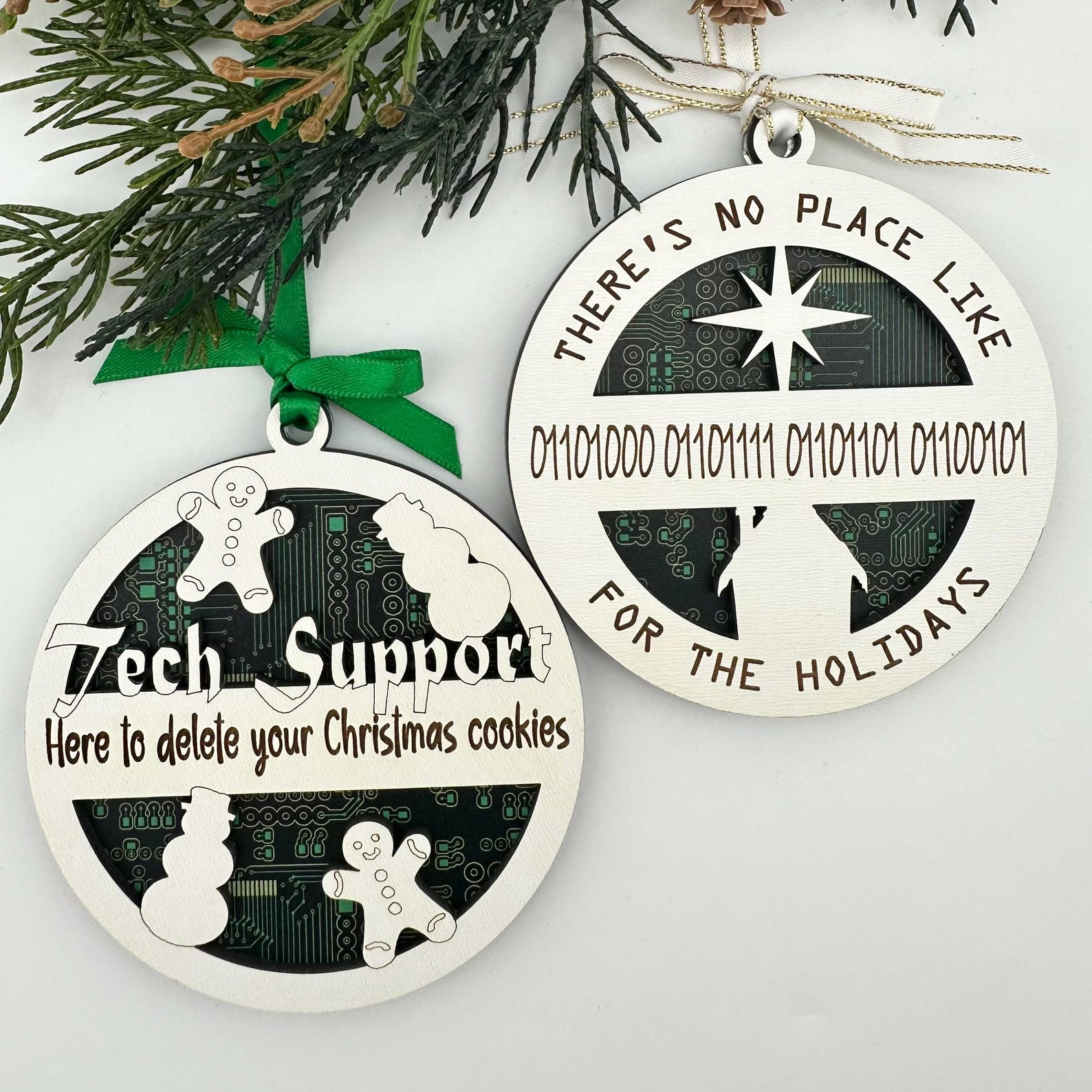 Tech Support Ornaments Svg for Lasers (DIGITAL File Only) - Etsy
