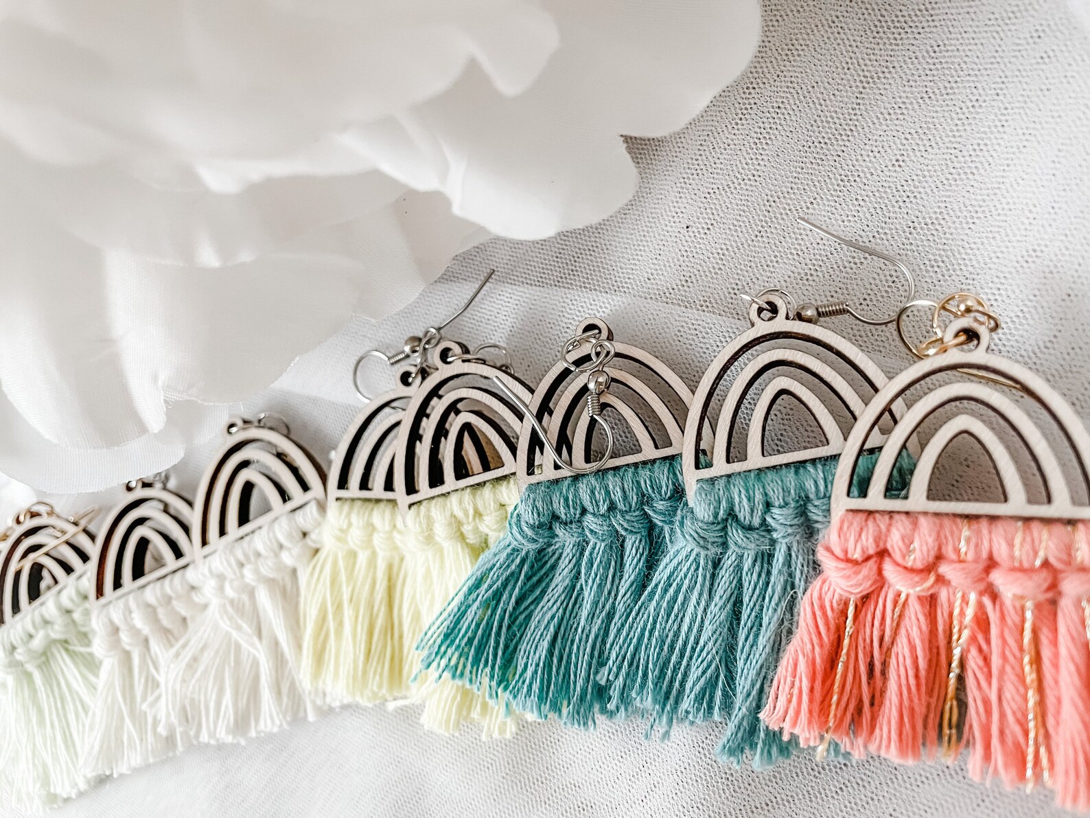 Nested Set 2: Lotus Flower With Nested Macrame & Ladybug | Etsy