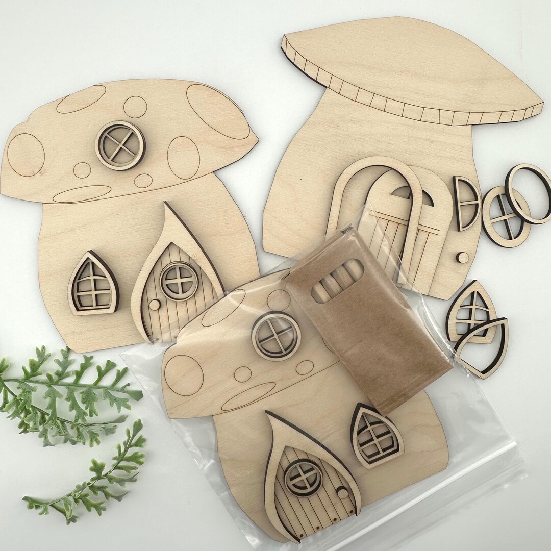 Gnome or Fairy House DIY Kit Svg Cut File for Laser (digital File Only ...