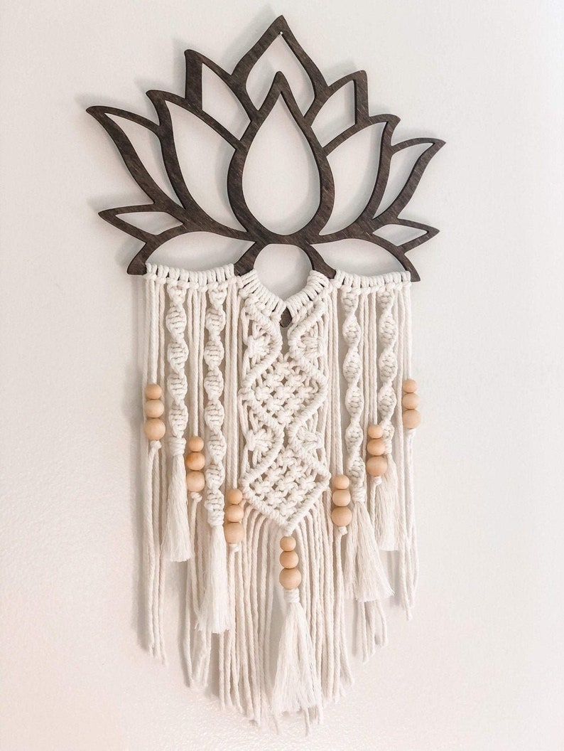 Nested Set 2: Lotus Flower With Nested Macrame & Ladybug Earrings Svg ...