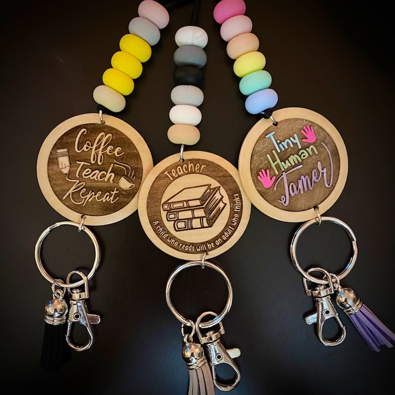SET 3: TEACHER Files for Bracelets Keychains Lanyards - Etsy