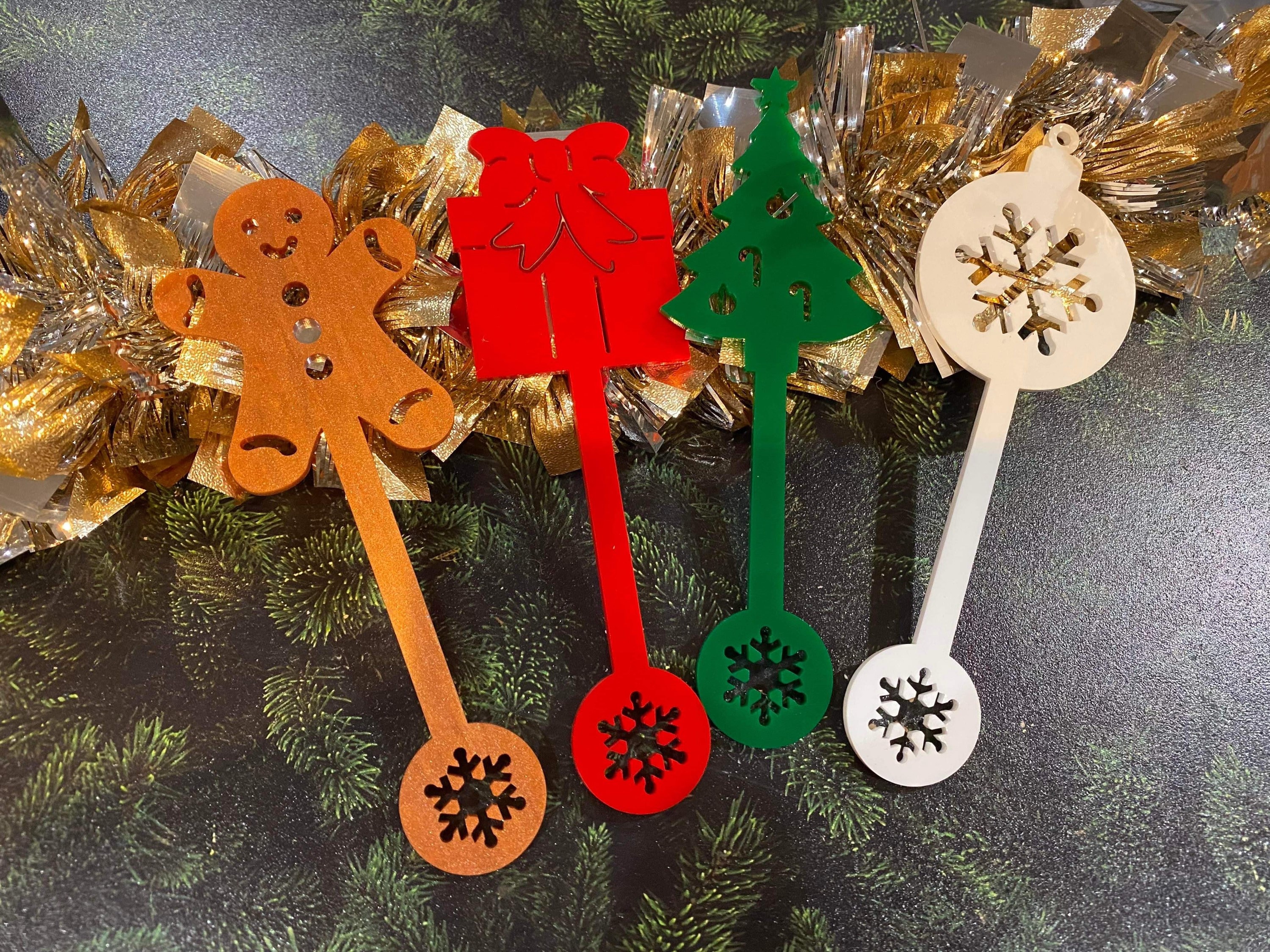 Christmas Bubble Wands Svg for Laser (DIGITAL File Only) Glowforge ...