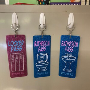 Bathroom & Locker Passes Svg DIGITAL File Only Glowforge Tested - Etsy