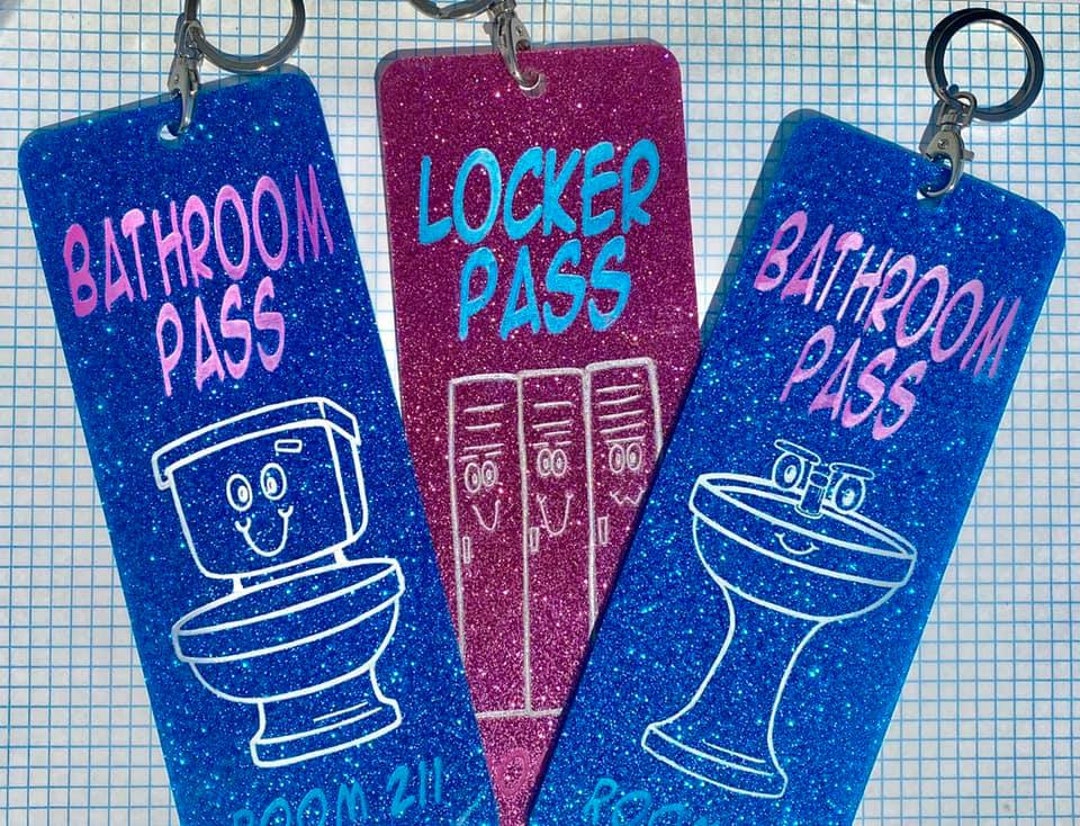 Bathroom & Locker Passes Svg (DIGITAL File Only) Glowforge Tested - Etsy