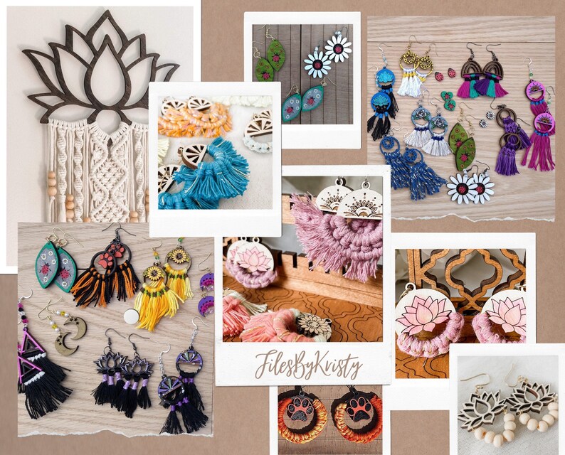 Nested Set 2: Lotus Flower With Nested Macrame & Ladybug | Etsy