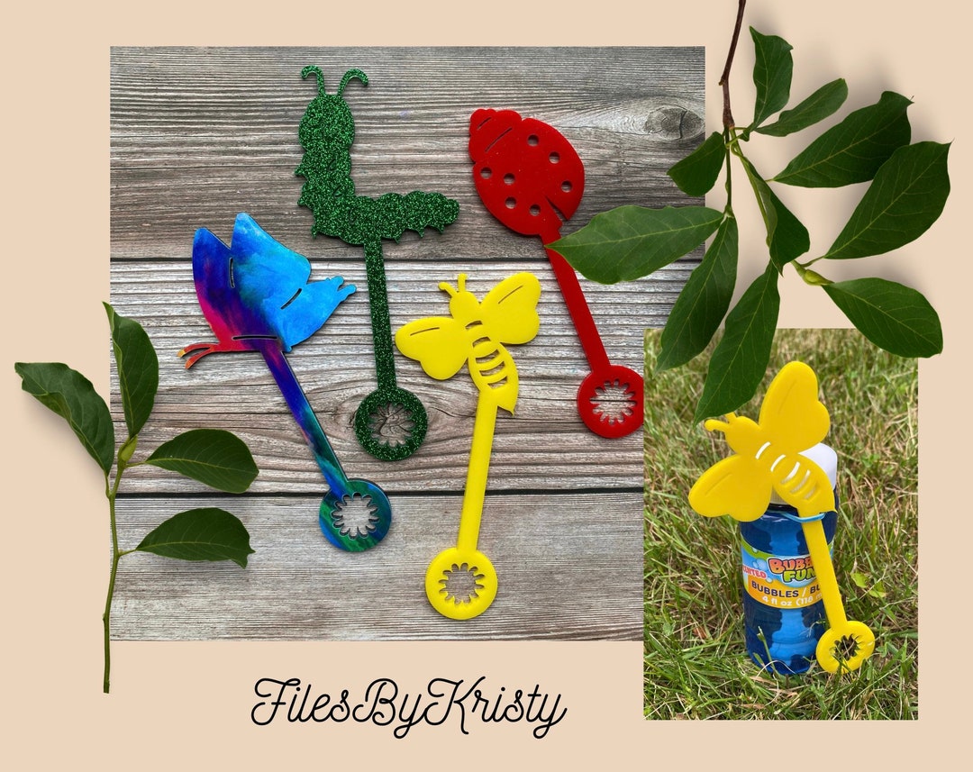 Bug Bubble Wands Svg for Laser (DIGITAL File Only) Glowforge Tested ...