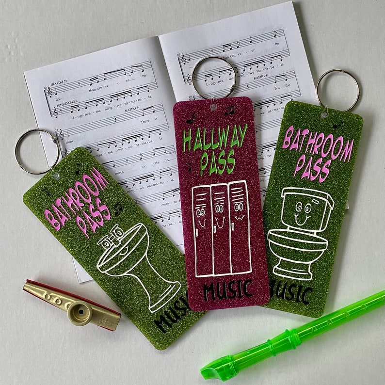 Bathroom & Locker Passes Svg DIGITAL File Only Glowforge - Etsy