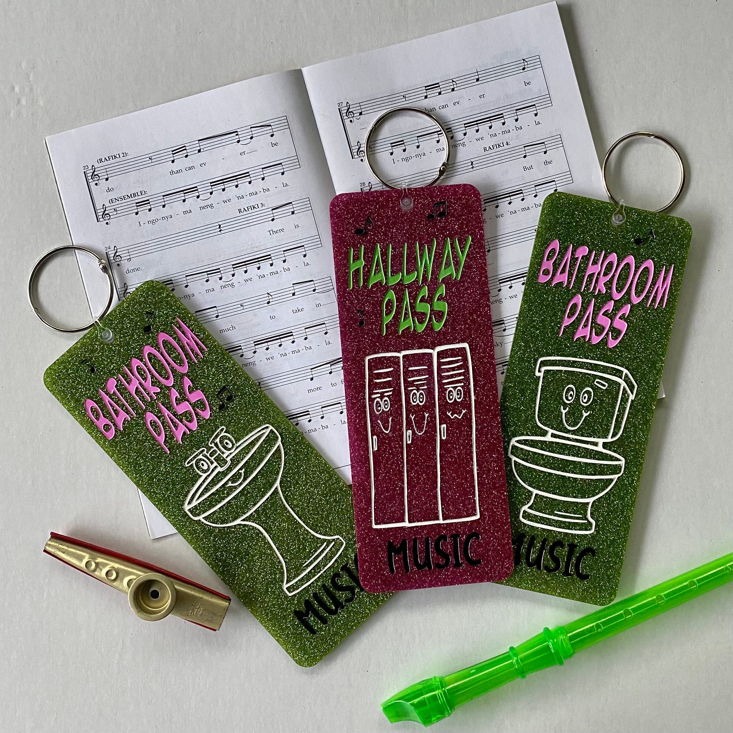 Bathroom And Locker Passes Svg Digital File Only Glowforge Etsy