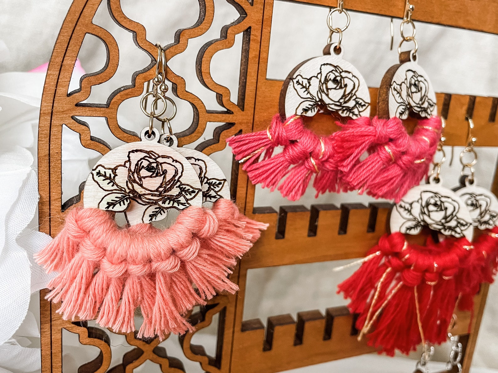 Nested Set 2: Lotus Flower With Nested Macrame & Ladybug | Etsy