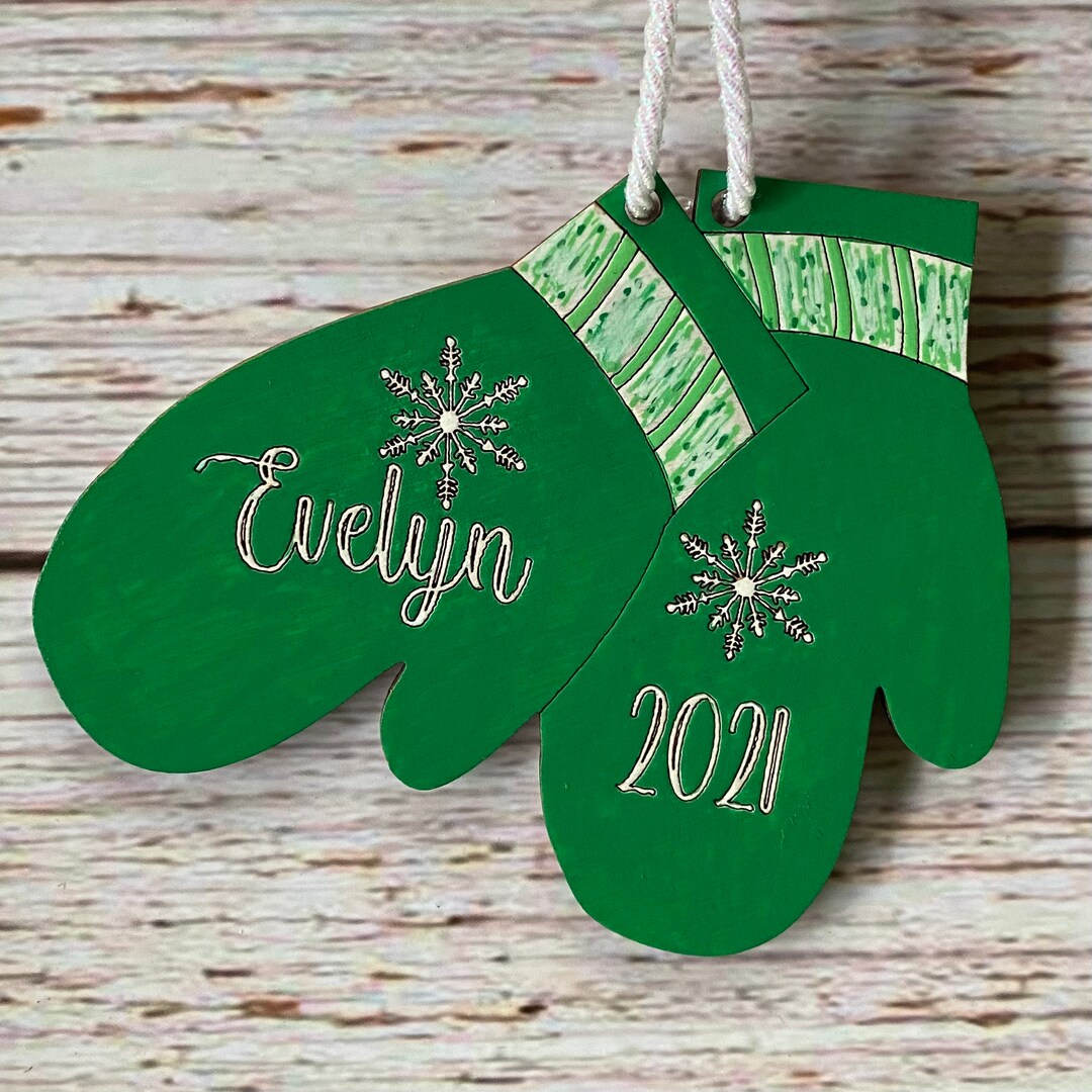 Mittens Ornament Svg for Laser (DIGITAL File Only) Glowforge Tested - Etsy