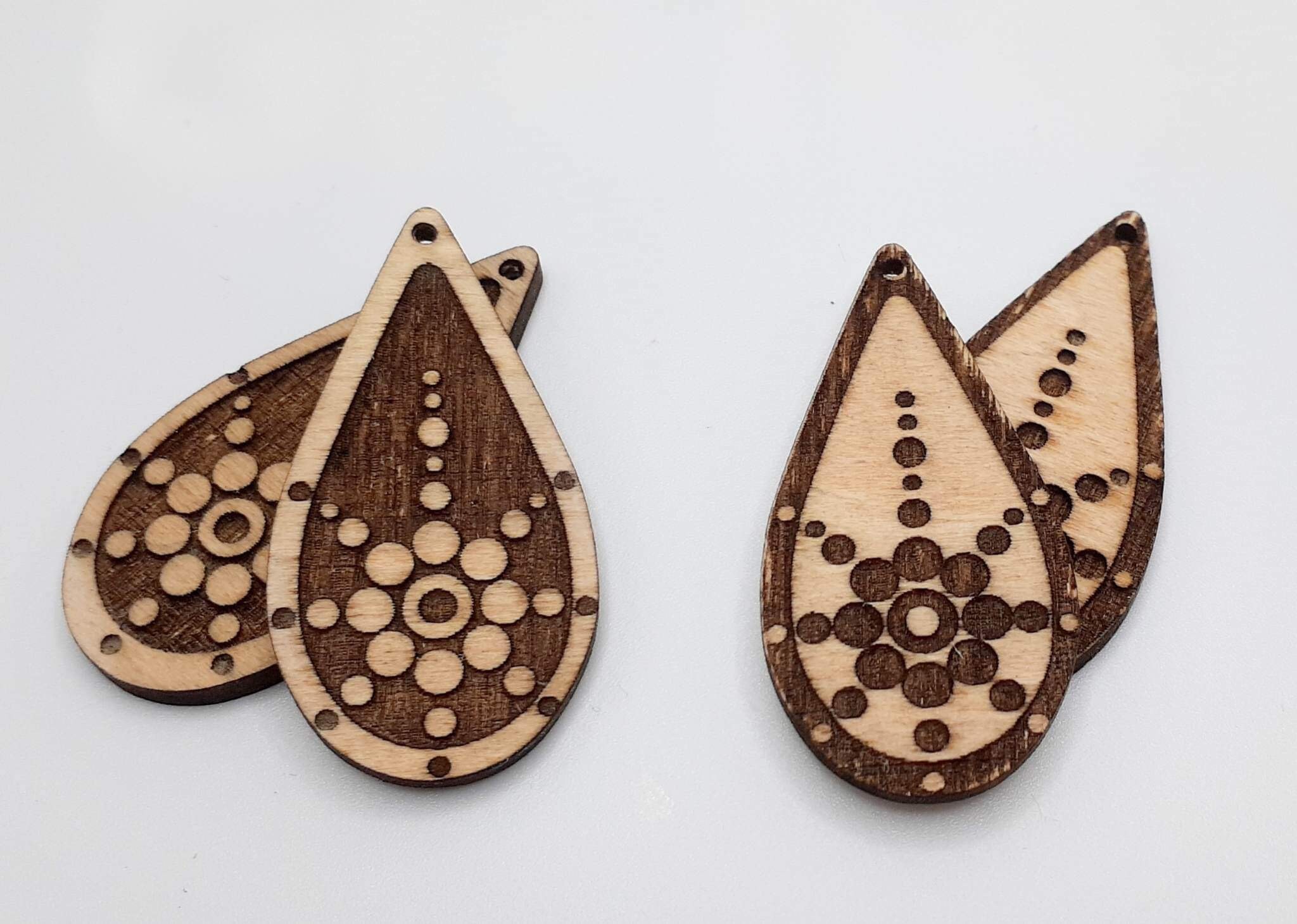 Teardrop Circle Explosion Earrings Svg Laser Cut File With - Etsy