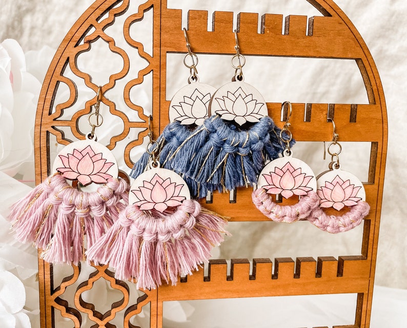 Nested Set 2: Lotus Flower With Nested Macrame & Ladybug - Etsy