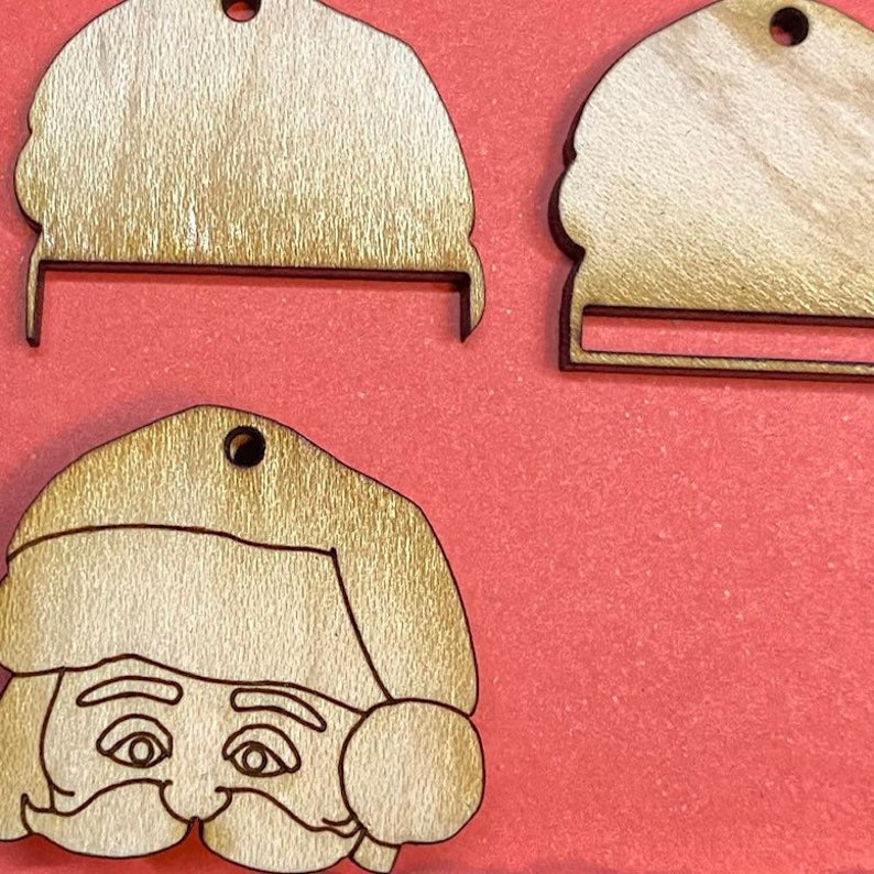 Santa Macrame Earrings Svg Laser Cut File (DIGITAL File Only) Glowforge ...