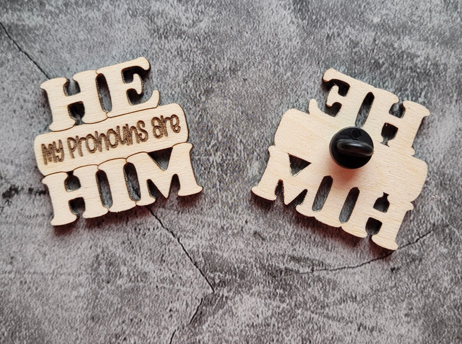 Set 3: LGBTQ Pronoun Pins Svg for Laser DIGITAL File Only - Etsy