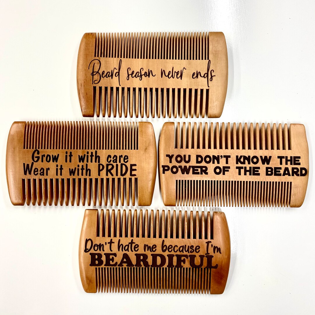 SET 2: Engraving Svg for Beard Comb Blanks (DIGITAL Laser File Only ...