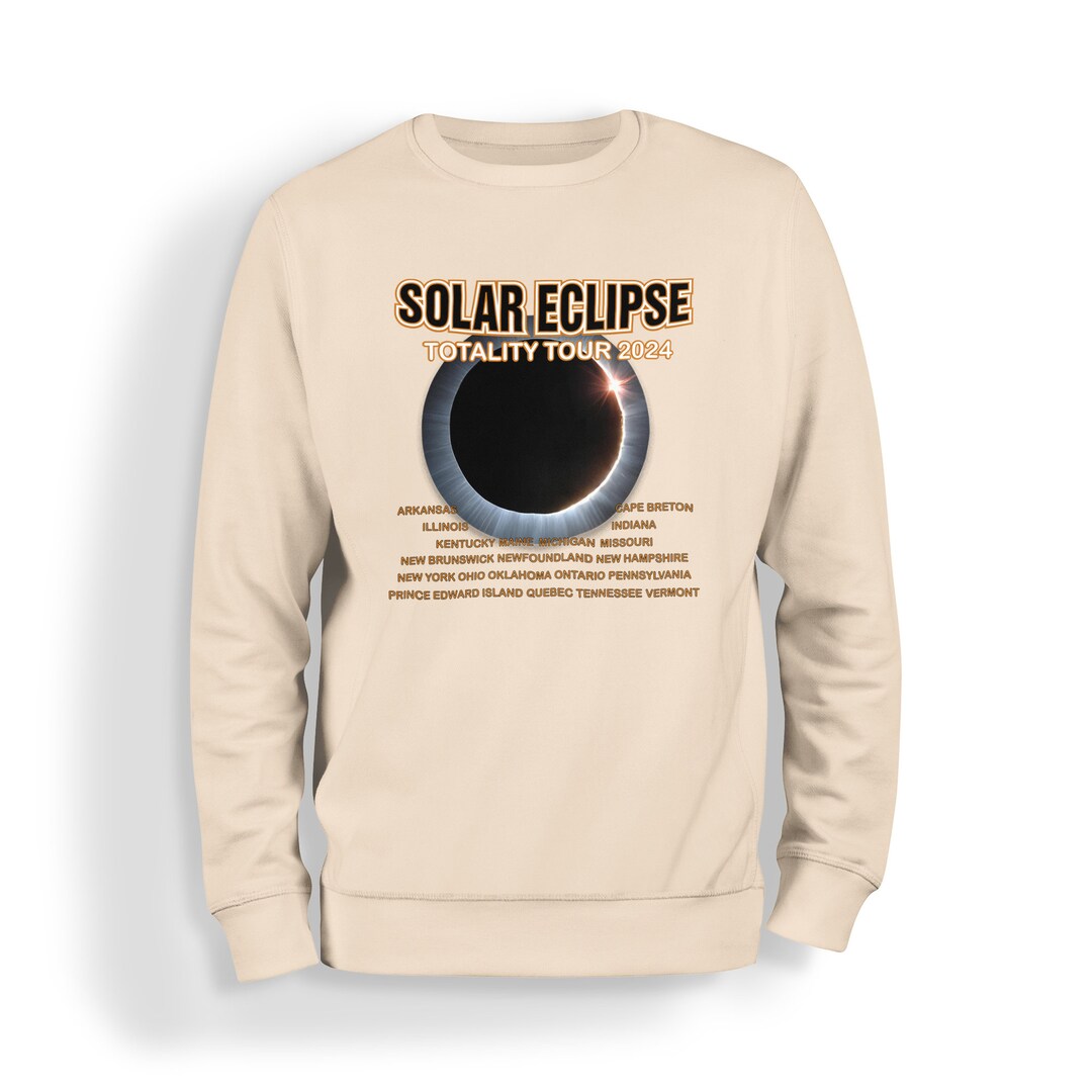 Solar Eclipse Sweatshirt Adult | Total Eclipse | Made to Order With ...