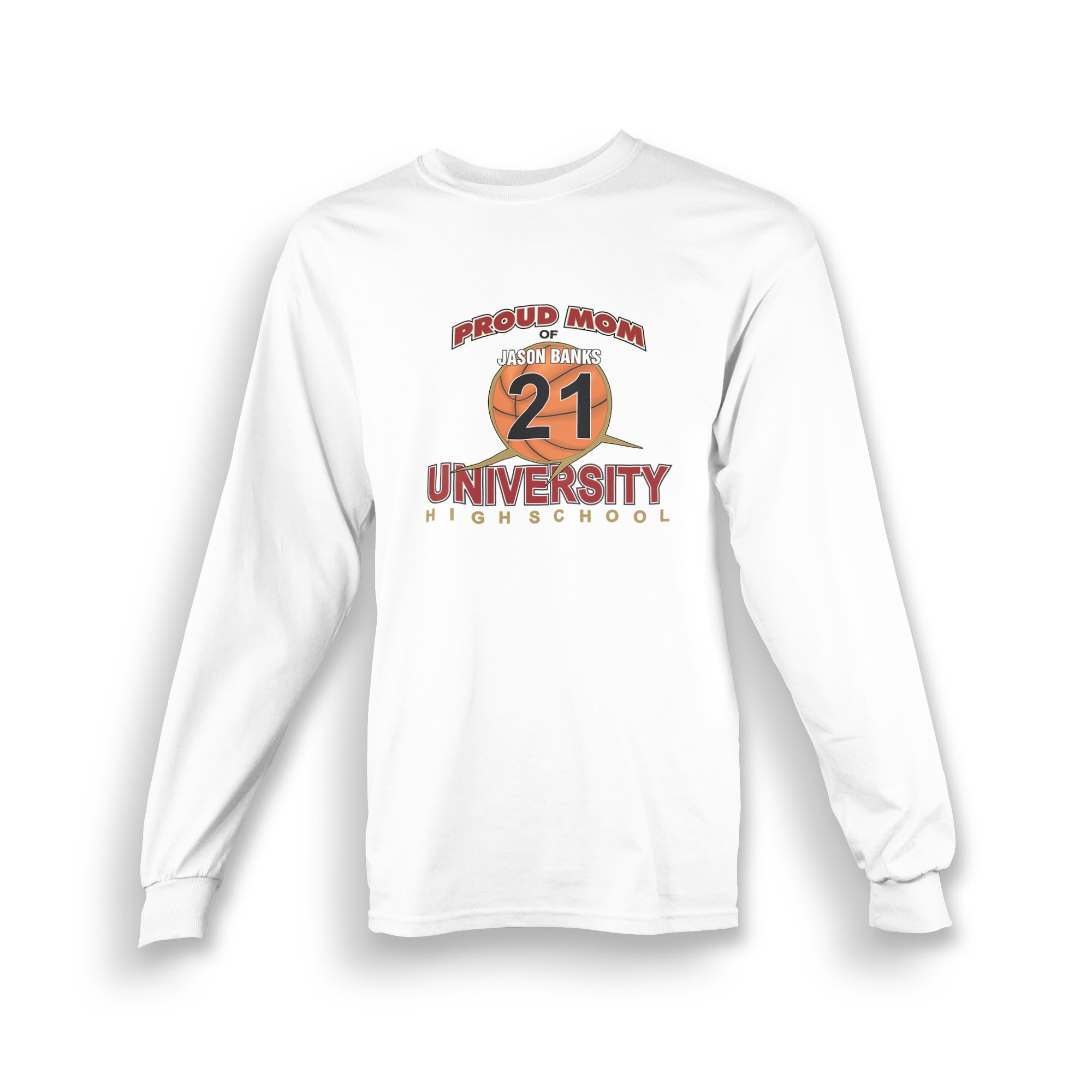 Camiseta de manga larga personalizada Proud Basketball Mom - Etsy España