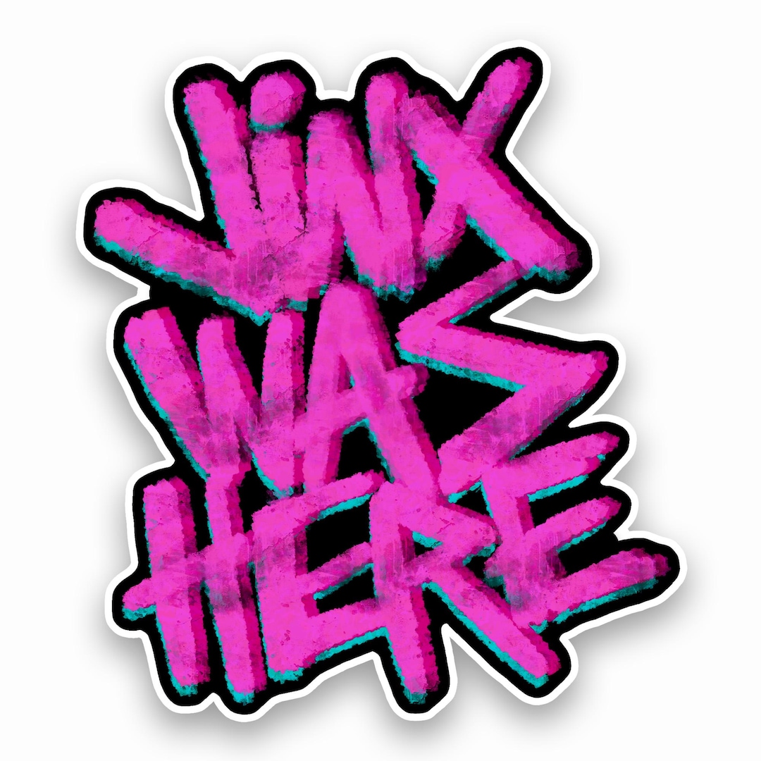 Jinx Sticker Laminated Cutout Style Jinx Was Here Decal Sticker ...