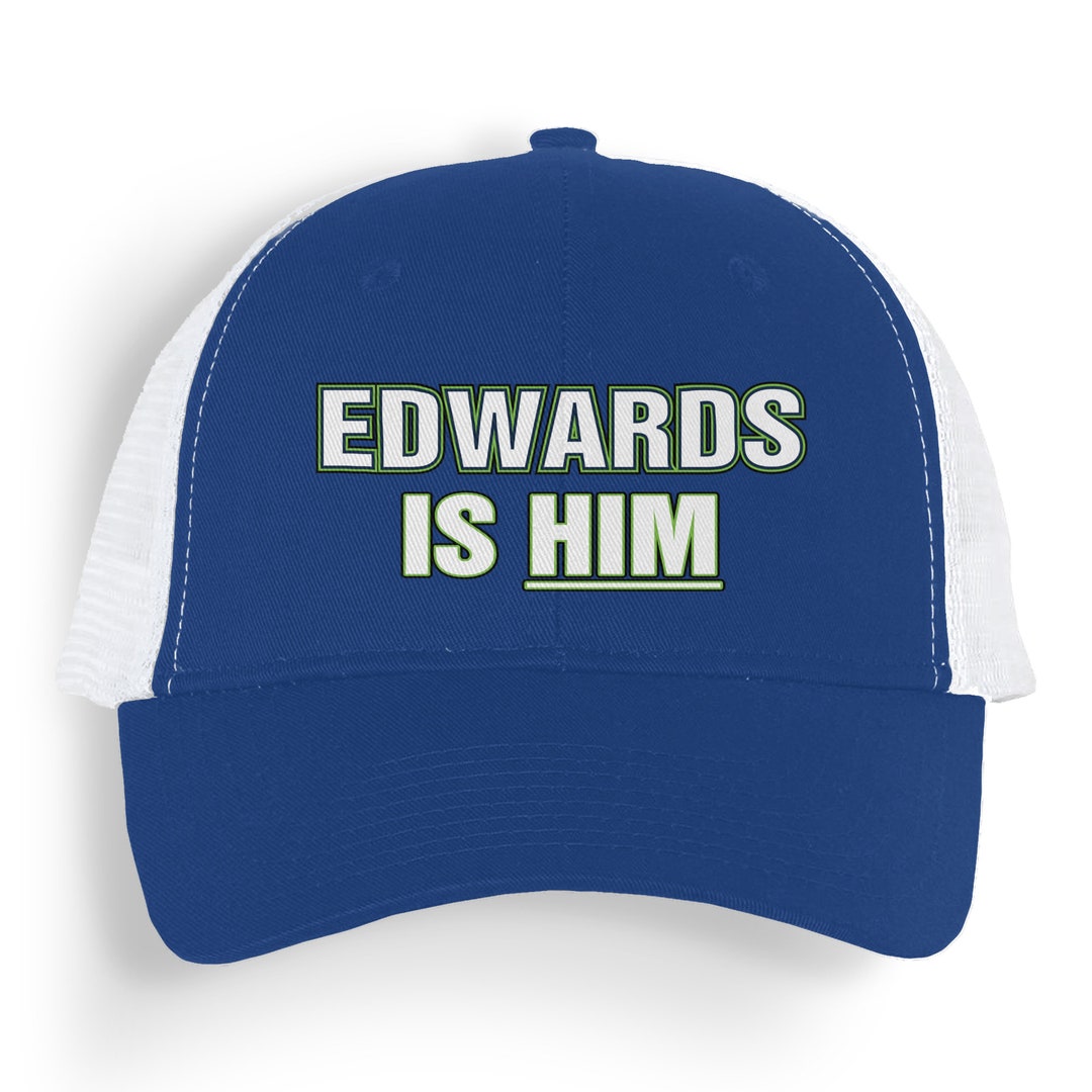 Edwards is Him Trucker Hat Mesh Back Cap | Wolves | Minnesota | Anthony ...