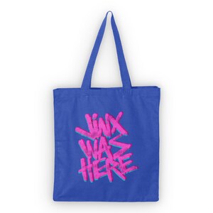 Jinx Tote Bag Jinx Was Here Cutout Style Canvas Bag Gift for Her Gift ...