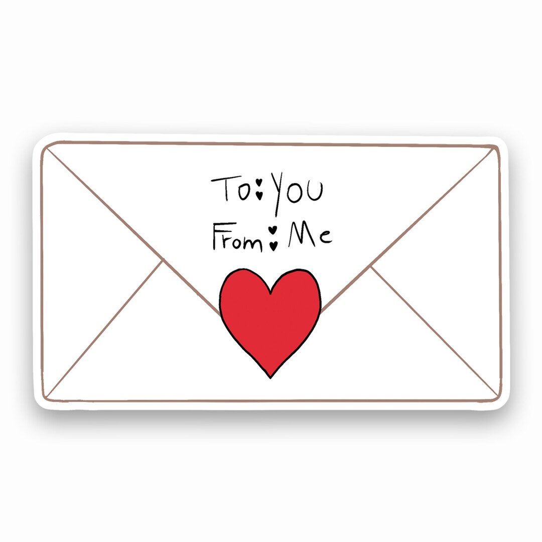 Custom Love Letter Valentine Personalized Laminated Sticker | Made to ...