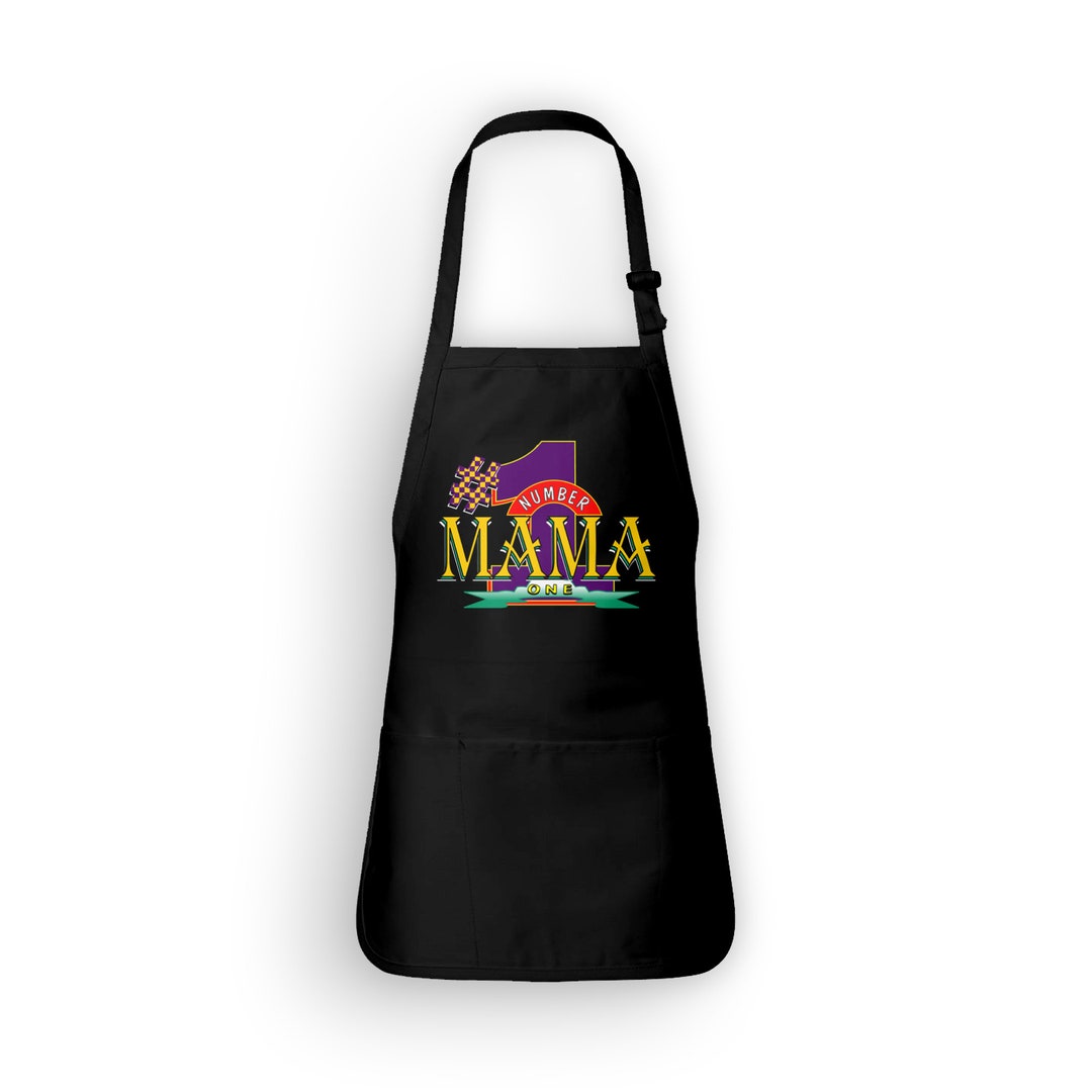 Number One Mama Apron Full-length With Pouch Pocket | Gift for Wife ...