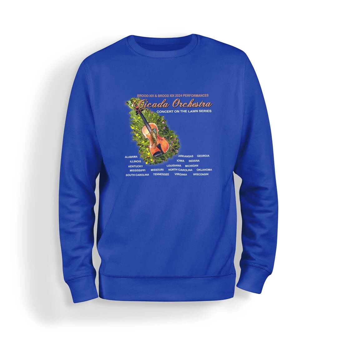 Cicada Orchestra Concert Sweatshirt Youth | Cicadas 2024 | Brood XIII ...