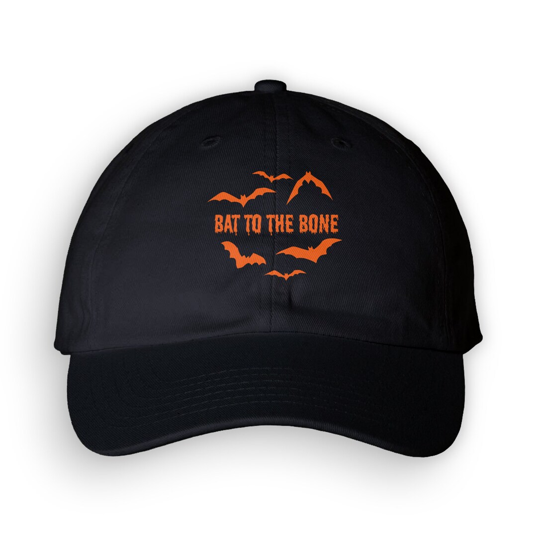 Halloween Bat Hat Spooky Season Bat to the Bone Dad Hat Cap Birthday ...