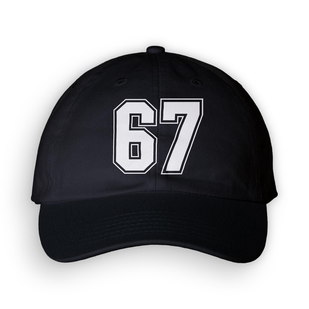 6 7 Hat Dad Cap 67 Custom Number Made to Order With Love | YOD Designs ...