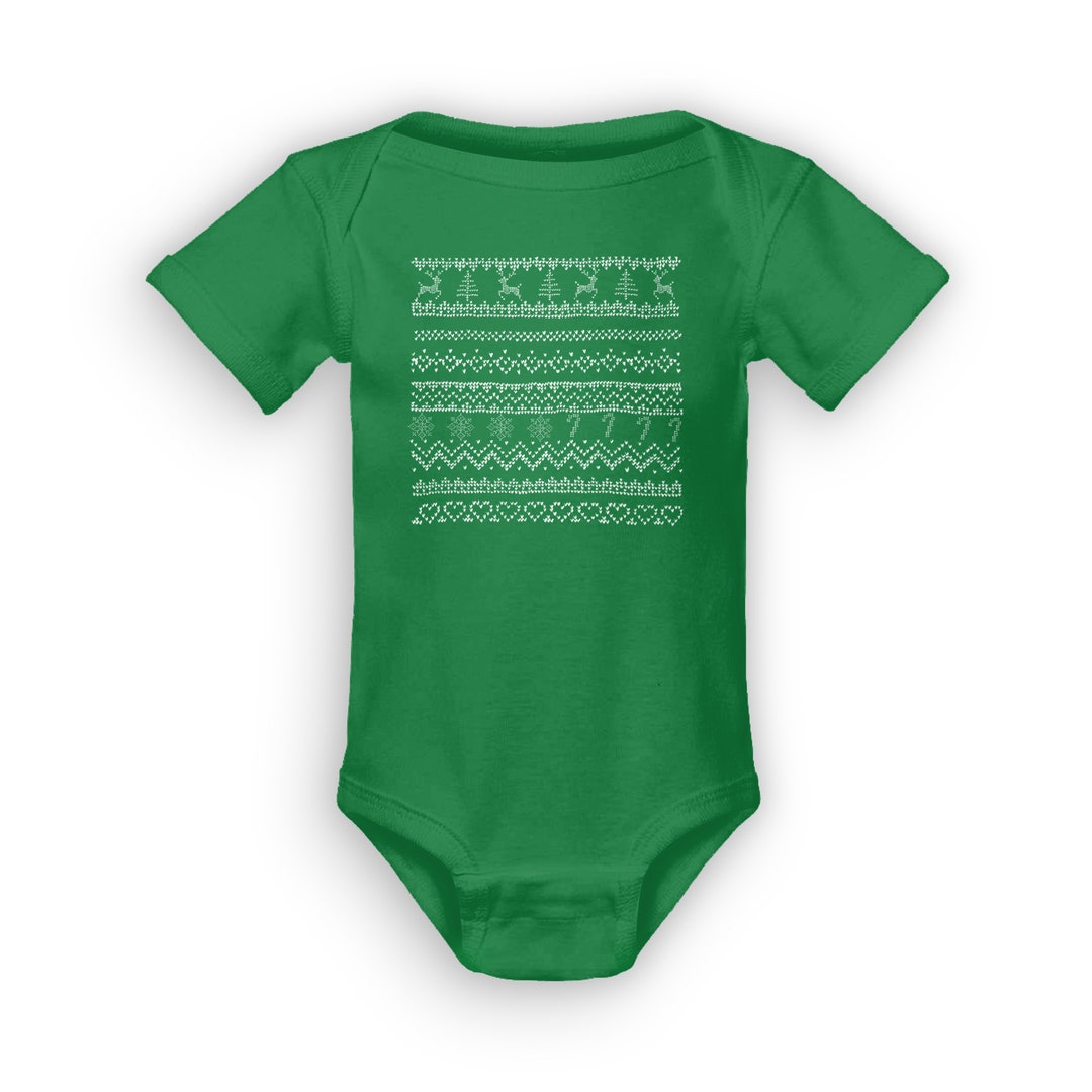 Ugly Christmas Sweater One Piece Baby Shirt Infant Bodysuit Newborn ...
