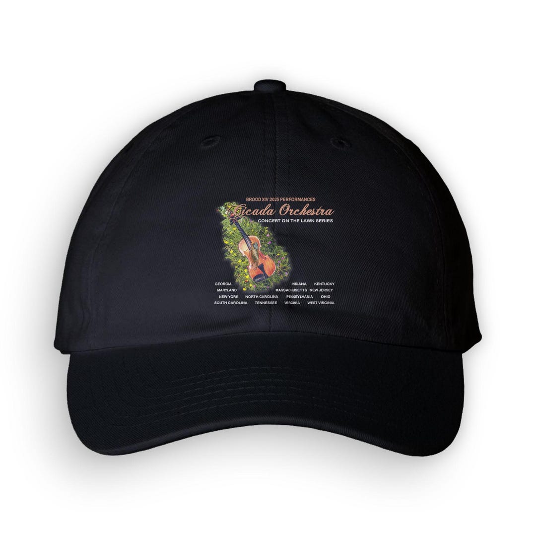 Cicada Hat Brood XIV Orchestra Concert Cicada 2025 Dad Hat Cap Gift for ...