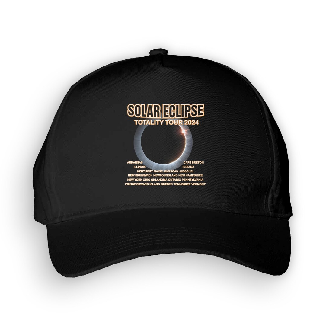 Solar Eclipse Snapback Hat | Snap Back Cap | Total Eclipse 2024 | Made ...