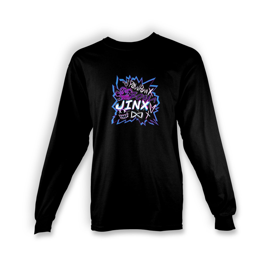 Jinx Shirt Unisex Adult Long Sleeve Jinx T-shirt (black) Birthday Gift ...